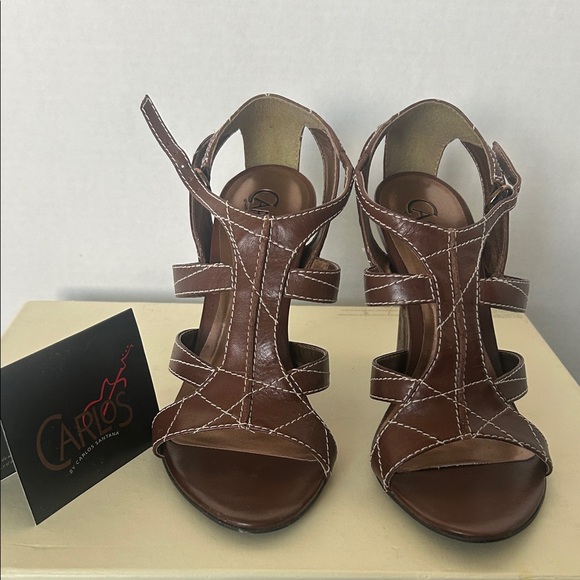 Carlos by Carlos Santana | Shoes | Carlos By Carlos Santana Brown Heels ...